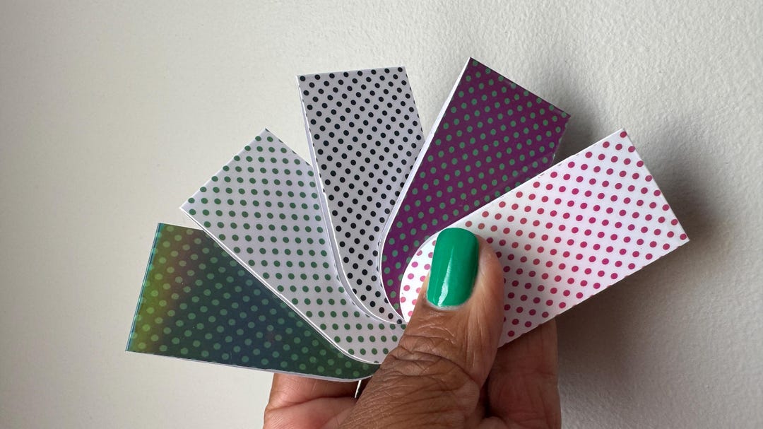 Holographic Polka Dot Magnetic Bookmarks - Etsy