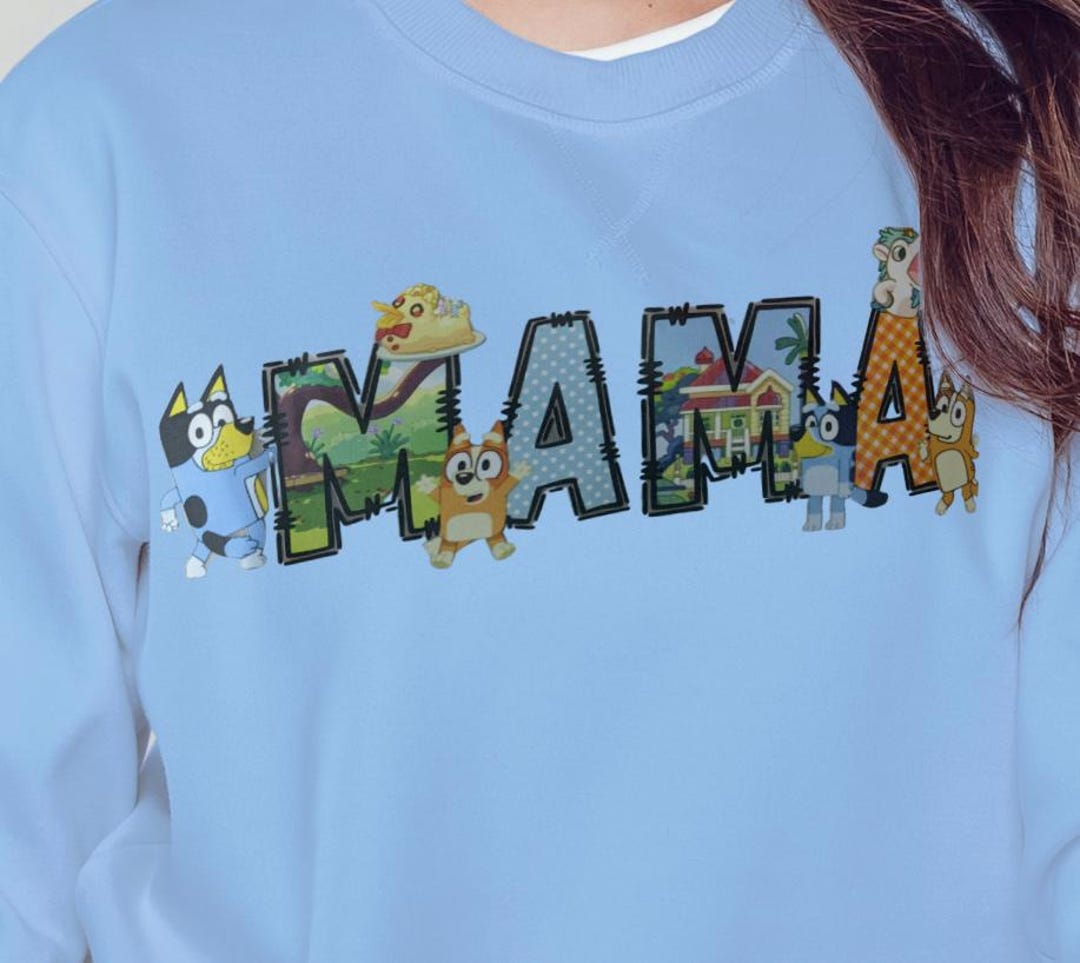 Bluey Mama T-shirts and Sweatshirts - Etsy