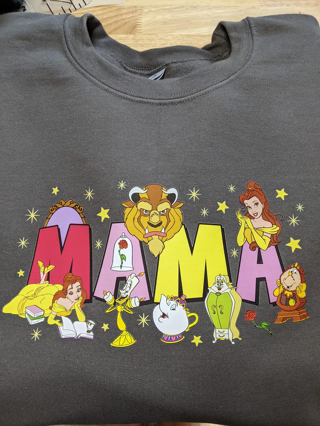 Beauty and the Beast Mama Sweatshirt - Etsy