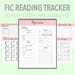 Printable Fanfic Reading Journal: 20-page Tracker Bundle (digital ...