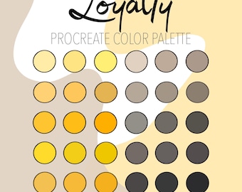 PROCREATE Color Palette HOBBIT HUES | 30 Color Swatches | Instant ...
