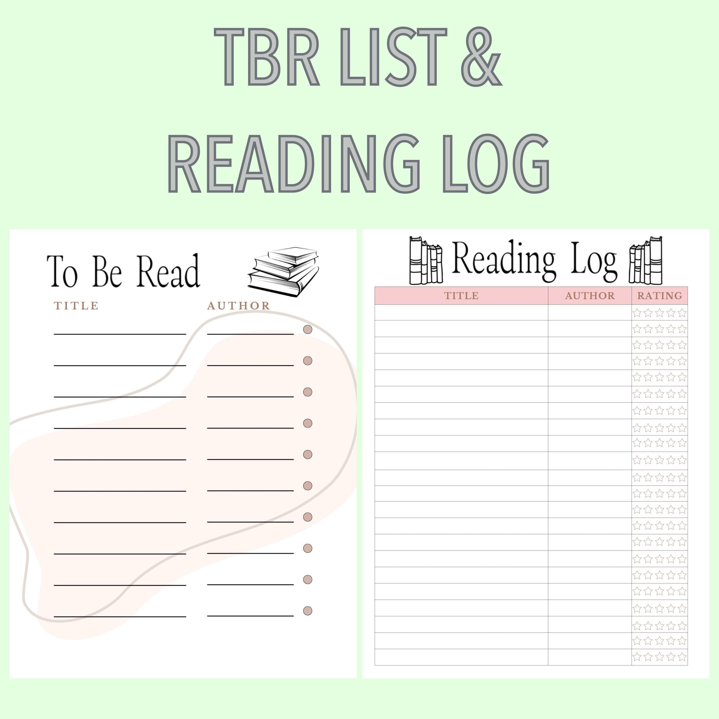 Printable Reading Journal | Digital Download | Book Tracking Journal ...