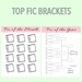 Printable Fanfic Reading Journal: 20-page Tracker Bundle (digital ...