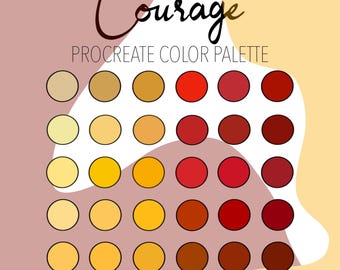 PROCREATE Color Palette HOBBIT HUES | 30 Color Swatches | Instant ...
