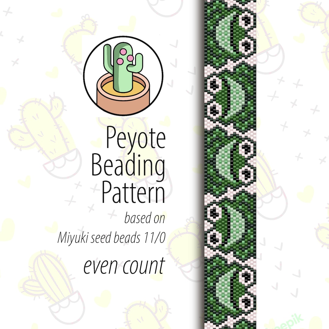 Frog Peyote Pattern - Even Count - Peyote Beading Pattern for Miyuki - Etsy