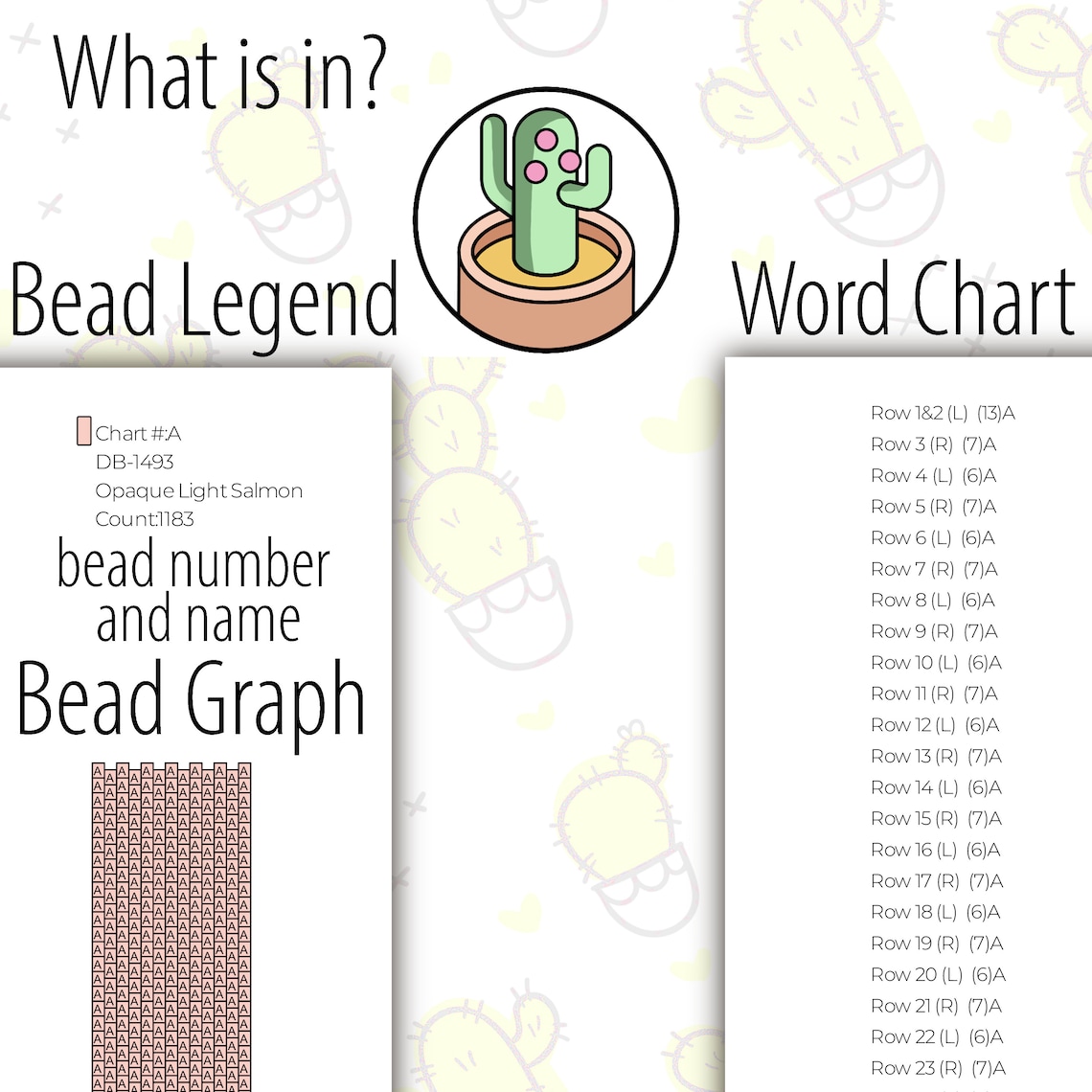 Deer Face Peyote Pattern - Odd Count - Peyote Beading Pattern for ...