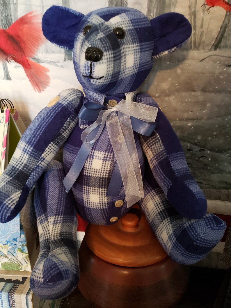 Memory Bears Made From Loved Ones Clothing. - Etsy
