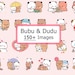 Bubu Dudu 150+ High-quality JPEG / PNG Images Bundle • Bubu and Dudu Pictures • Cute Panda Bear ...
