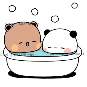 Bubu Dudu 150+ High-quality JPEG / PNG Images Bundle • Bubu and Dudu Pictures • Cute Panda Bear ...