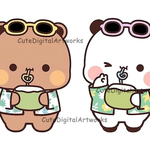 Bubu Dudu 150+ High-quality JPEG / PNG Images Bundle • Bubu and Dudu Pictures • Cute Panda Bear ...