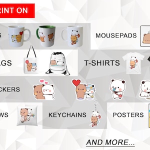 Bubu Dudu 150+ High-quality JPEG / PNG Images Bundle • Bubu and Dudu Pictures • Cute Panda Bear ...