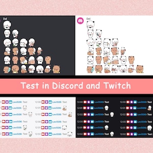 Bubu Dudu Bear 40 Emotes: Kawaii Twitch, Discord, Youtube Emoji Pack - Etsy