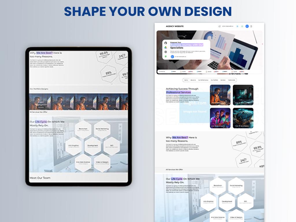 Customize Business Website Template in React JS Figma UI UX ...