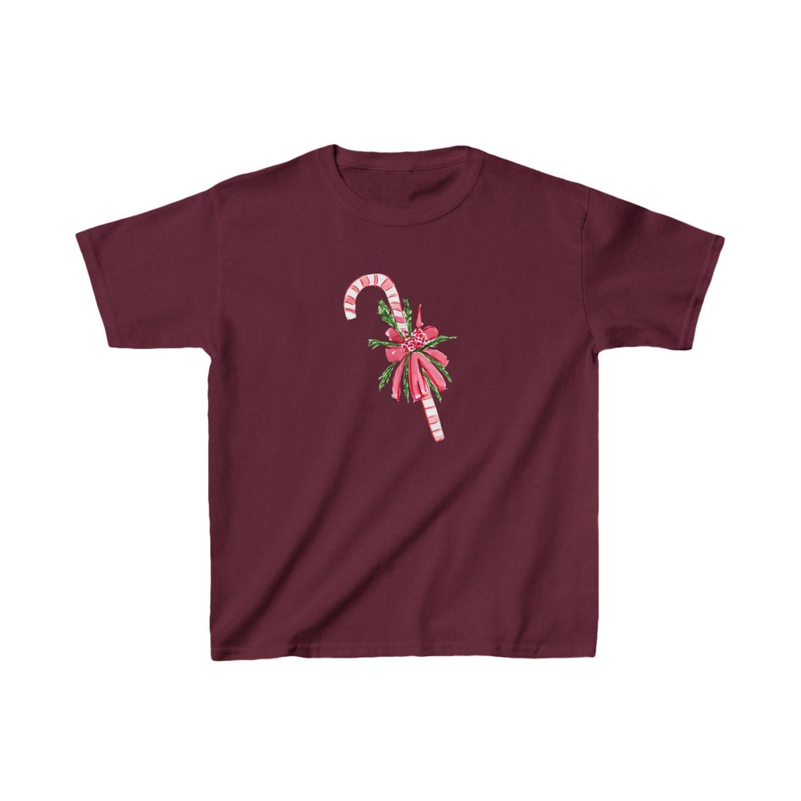 Preppy Pink Candy Cane Baby Tee | Christmas Gift for Girls - Etsy