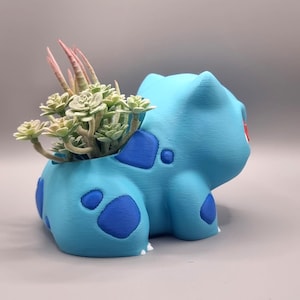Bulbasaur Planter | 3D Printed Pokémon Plant Pot, Desk Decor - Etsy