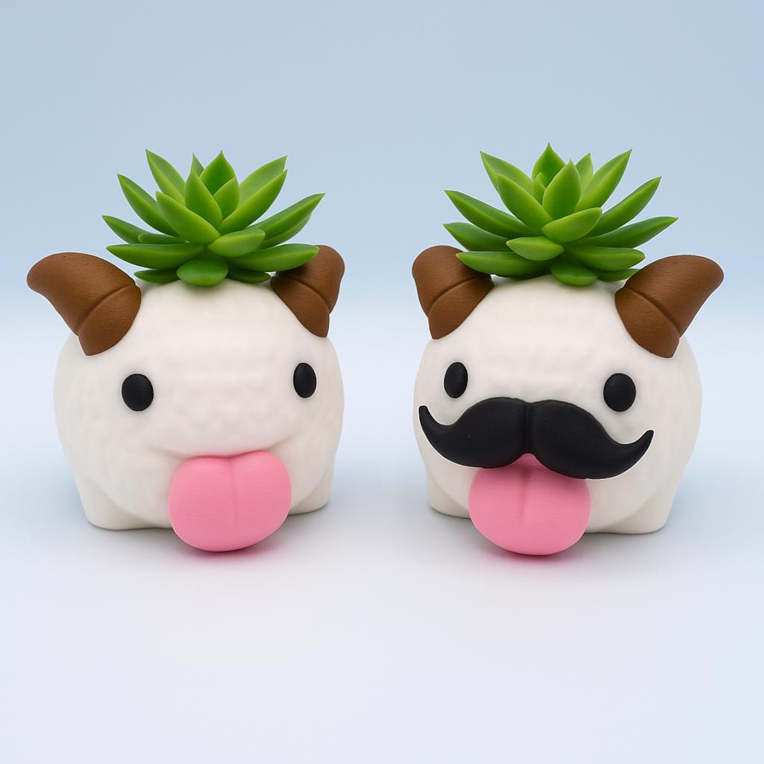 Poro Plant Pot – Arcane & League of Legends Inspired Flower Succulent ...