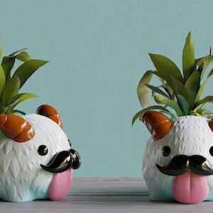 Poro Plant Pot – Arcane & League of Legends Inspired Flower Succulent ...
