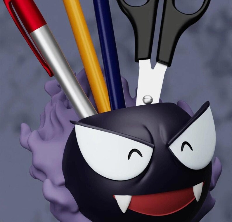 Gastly Plant Pot Pokemon Flower Succulent 3D Printed Planter Ghost Desk ...