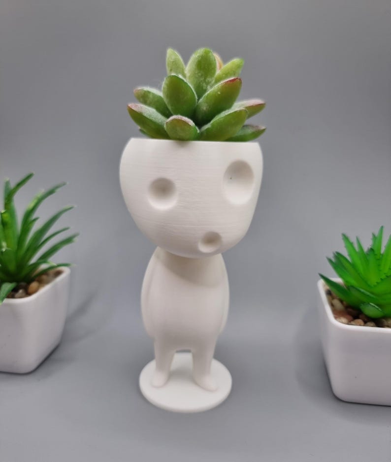 Standing Kodama Planter - Studio Ghibli Inspired - Princess Mononoke ...