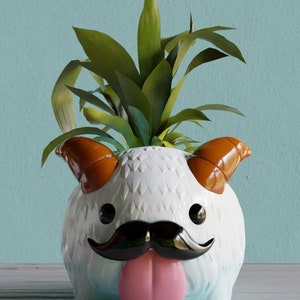 Poro Plant Pot – Arcane & League of Legends Inspired Flower Succulent ...