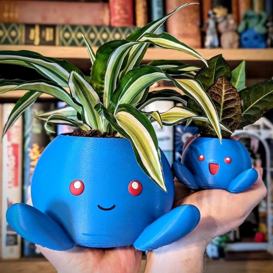 Pokemon Oddish Planter Pot - Cute Flower Pot - Pen Holder - 3D Printed ...