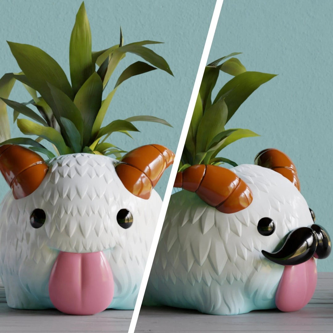 Poro Plant Pot – Arcane & League of Legends Inspired Flower Succulent ...