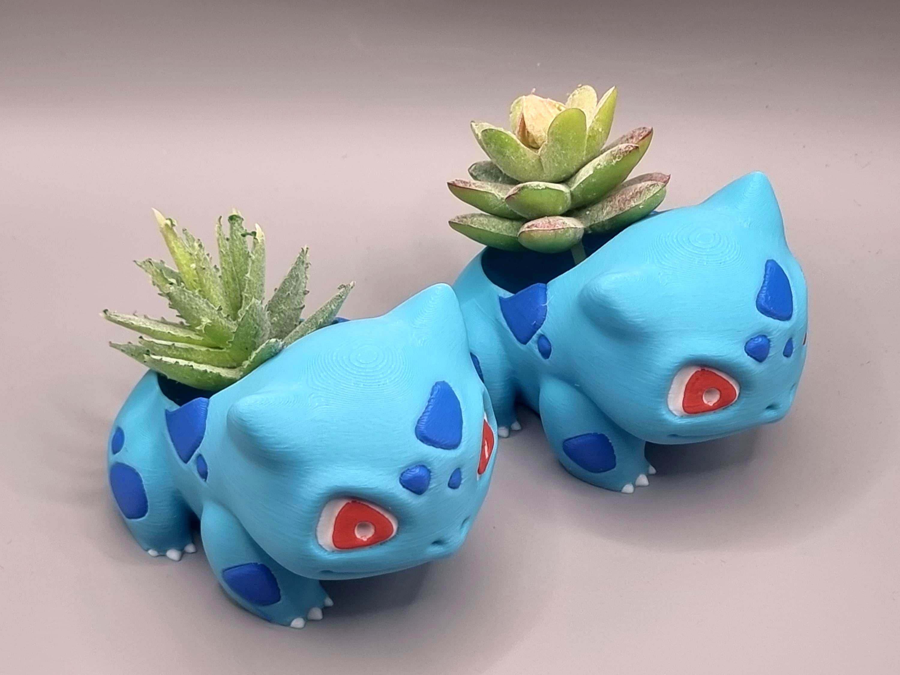 Bulbasaur Planter | 3D Printed Pokémon Plant Pot, Desk Decor - Etsy