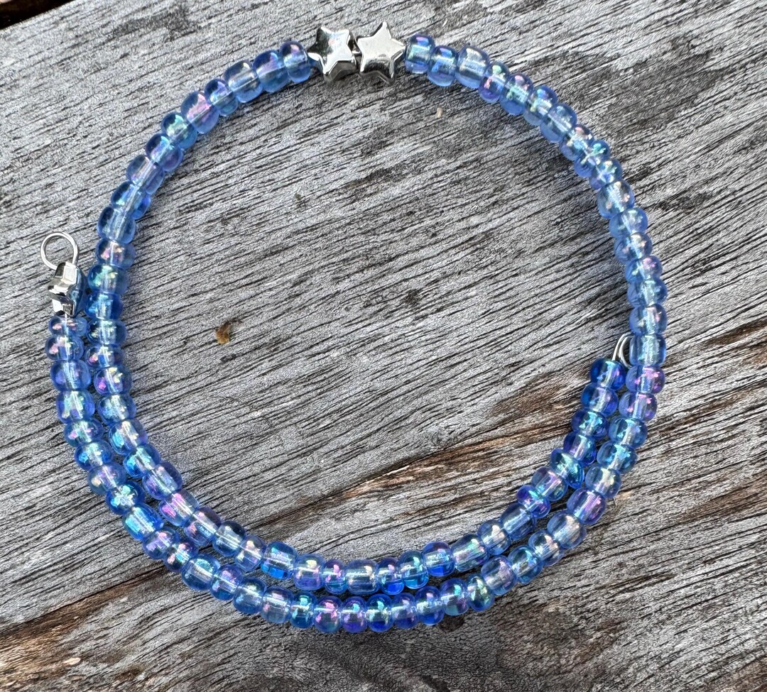 Silver Star Blue Friendship Bracelet|resist|unite - Etsy