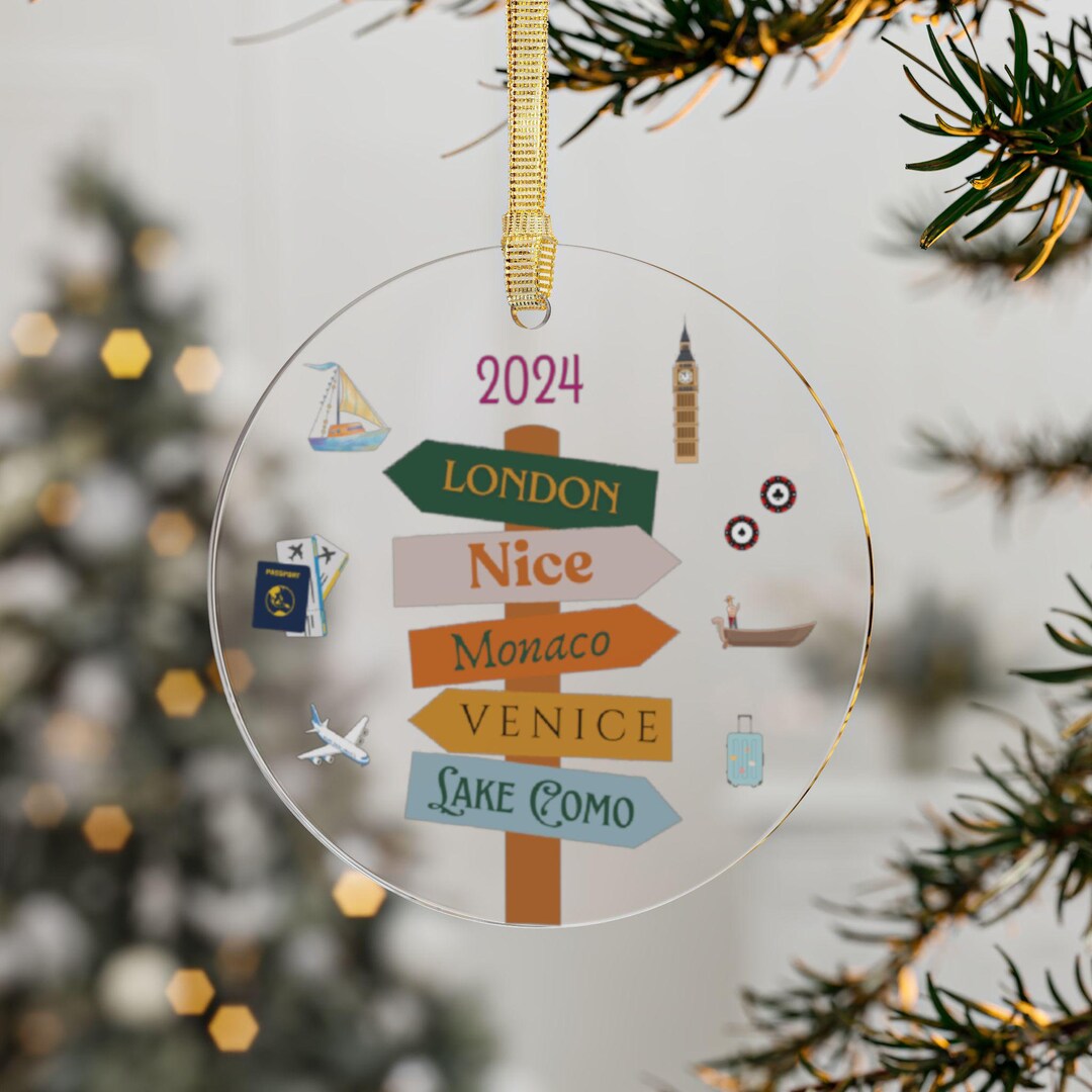 Custom Acrylic 2024 Year-in-review Ornament - Etsy
