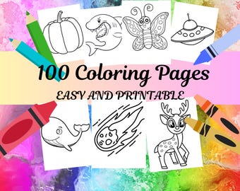 40 Easy Coloring Pages for Preschoolers, Toddlers Coloring Page ...