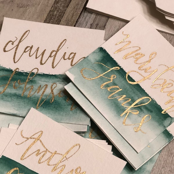 Watercolor Placecards - Etsy