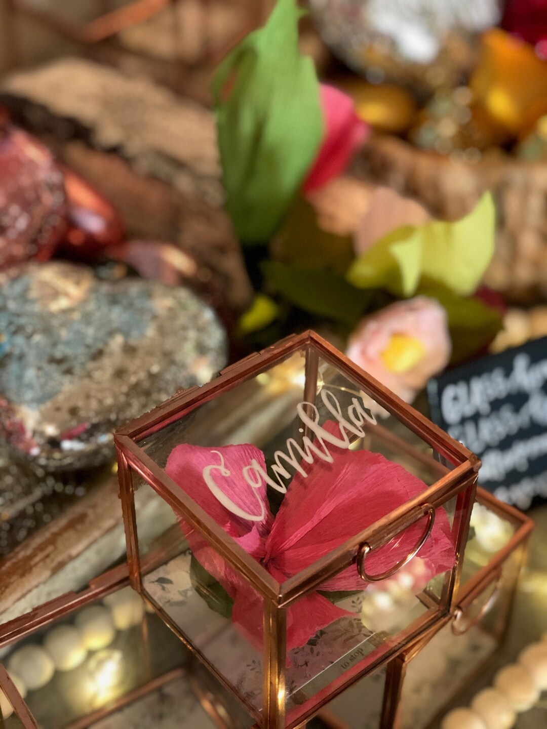 Glass Keepsake Box With Personalization - Etsy