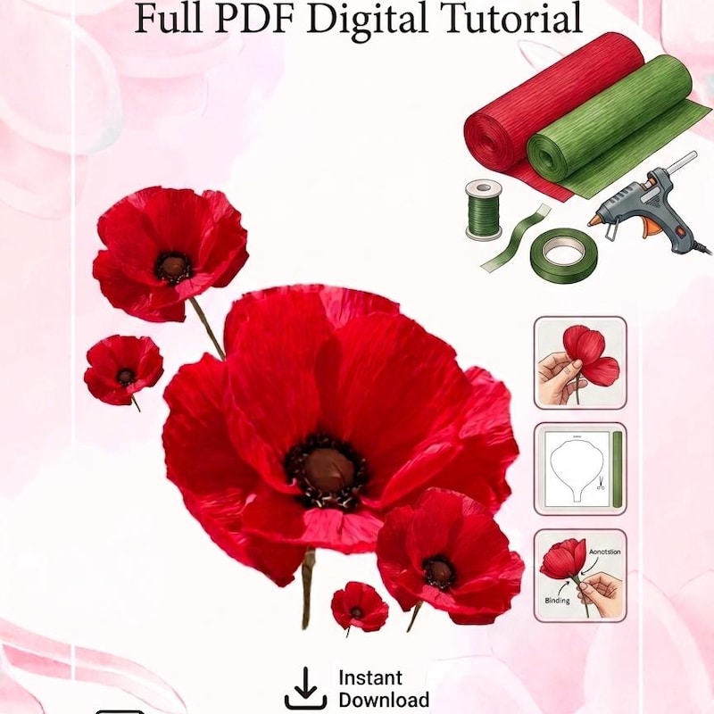 Poppy Pdf Template - Etsy UK