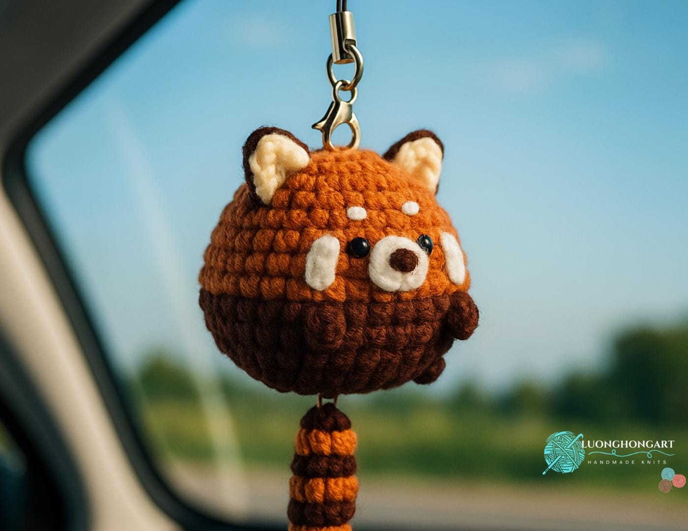 Red Panda Crochet Pattern: Amigurumi Keychain Tutorial (PDF Download ...
