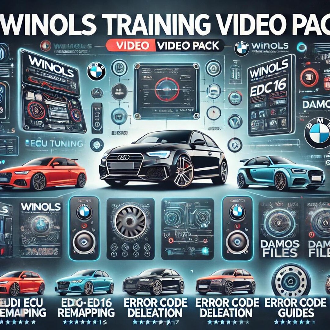 Winols Training Video Pack for EDC15, EDC16, EDC17 VAG - Mapping, EGR, DPF, N75, Lambda ...