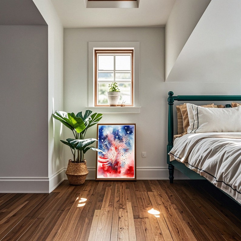 Stars and Stripes Salute Abstract Poster Vintage Posters Gifts for Her ...