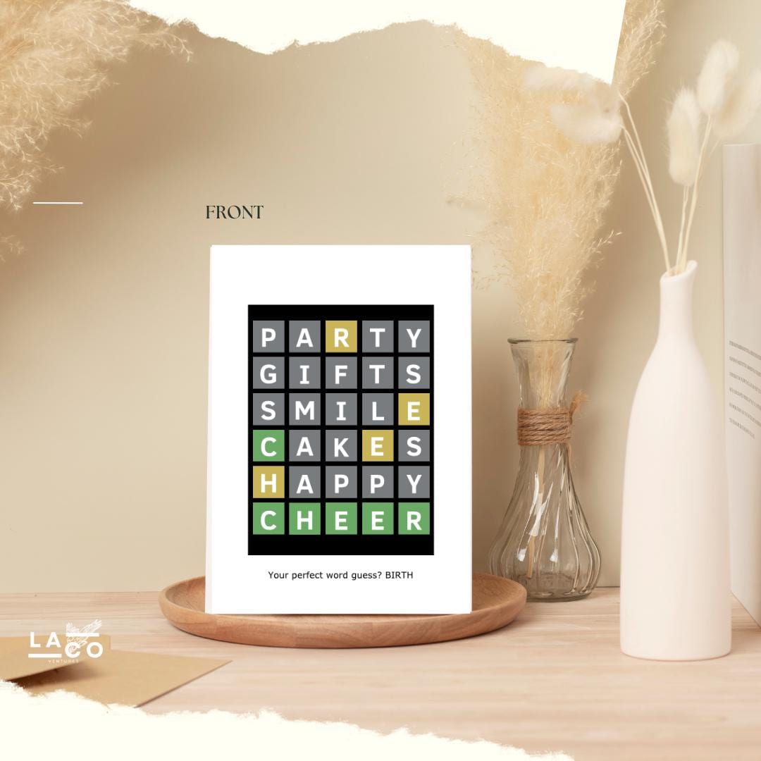 Wordle Birthday Card | Digital Download Birthday Card | Printable ...