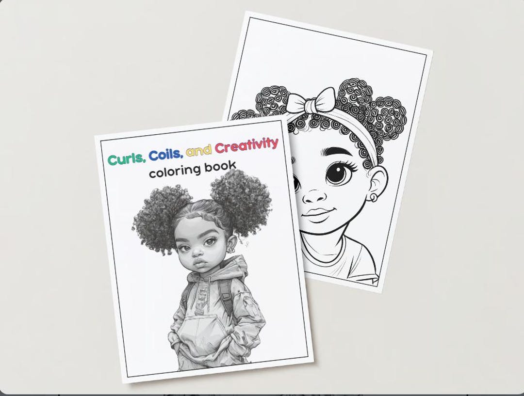 Curls, Coils, and Creativity Coloring Book - Etsy