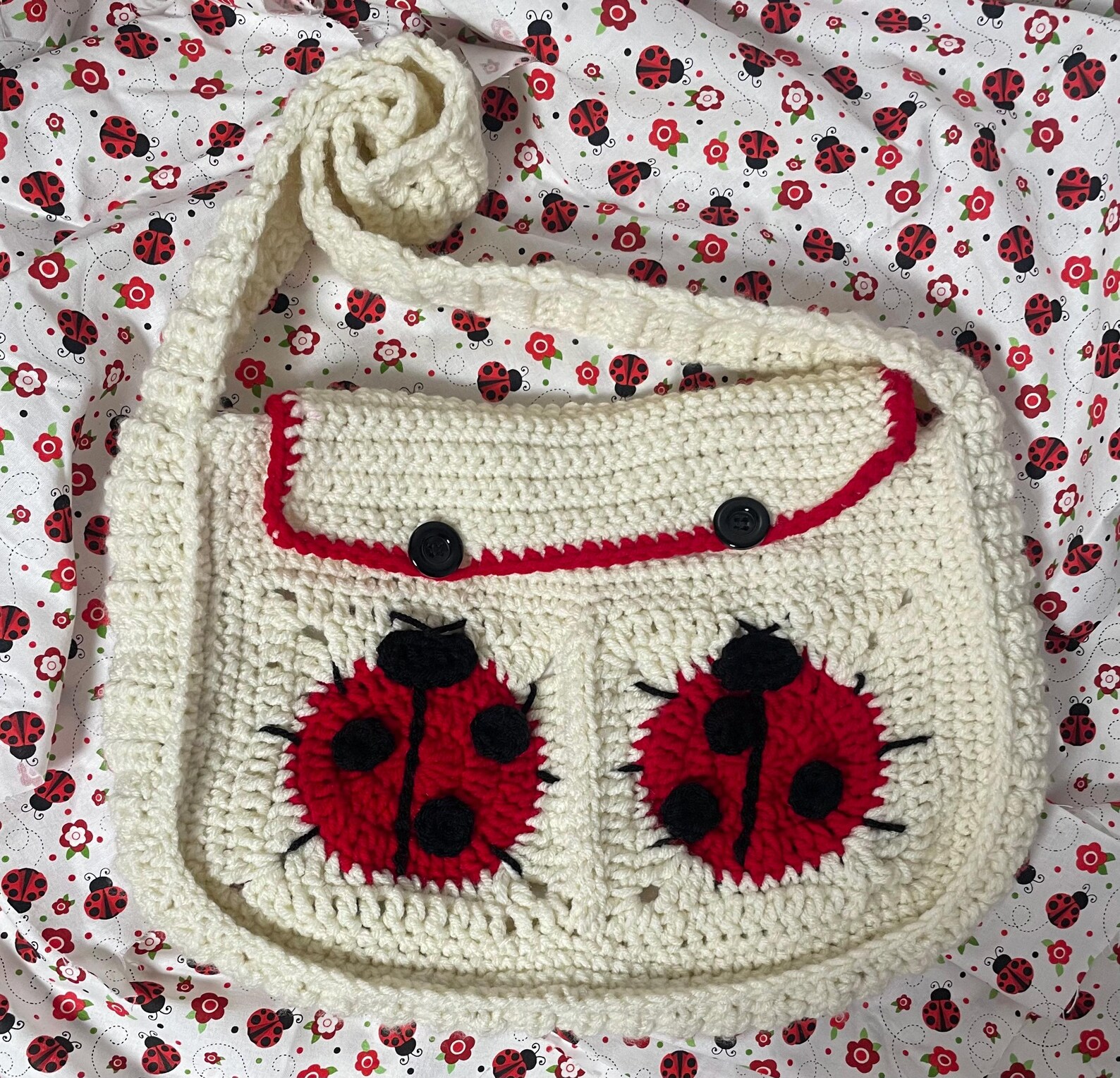 Crochet Ladybug Bag , Ladybug Bag , Labybug , Handmade Bag , Bag ...