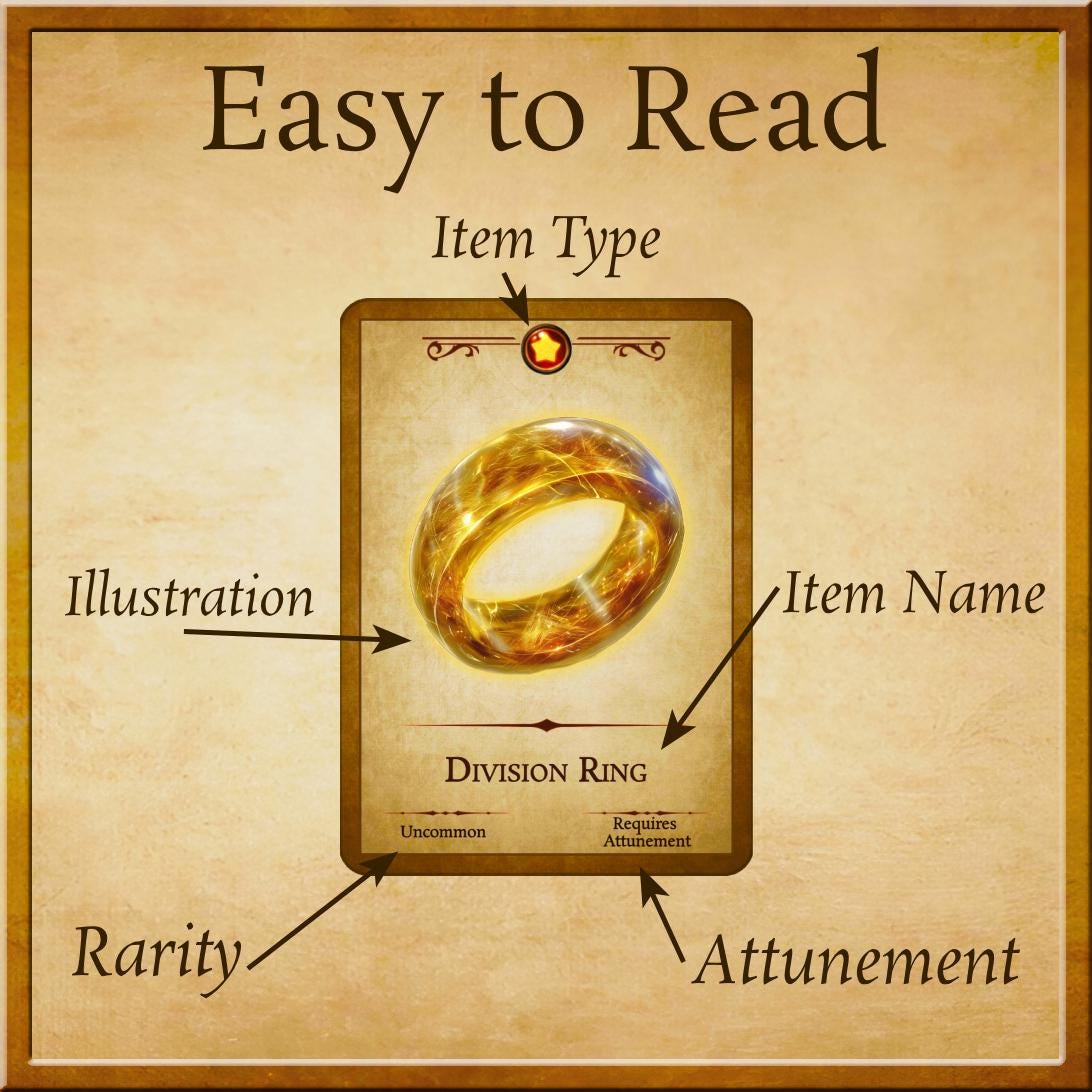 Dnd 5e 105 Magic Item Cards | Print-and-play Cards | Quarion's ...