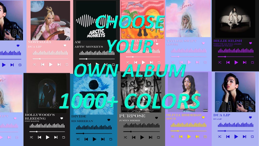 Minimalist Album Cover Poster, Album Prints, Music Wall Decor, Music ...