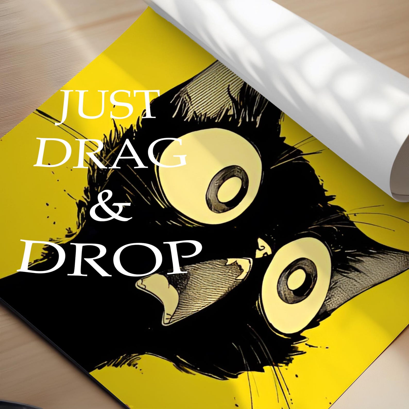 Poster Mockup, Rolled Up: Unrolling Rolling, ISO Smart Object Template ...