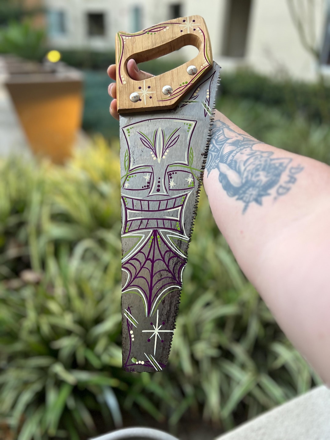 Pinstriped Tiki Hand Saw - Etsy
