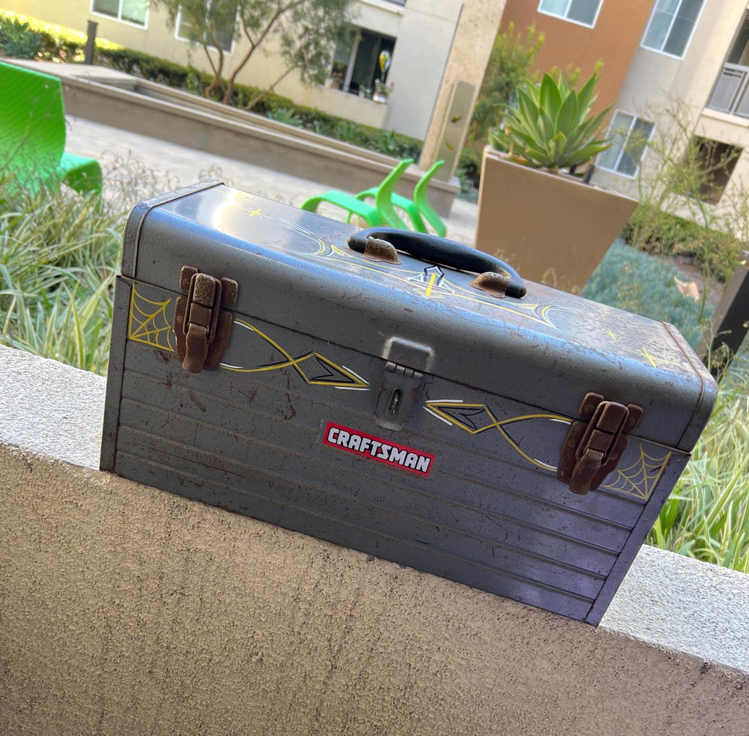 Pinstriped Vintage Craftsman Toolbox - Etsy