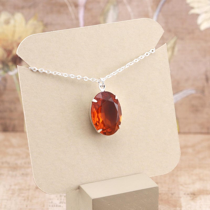 Rust Color Necklace - Etsy