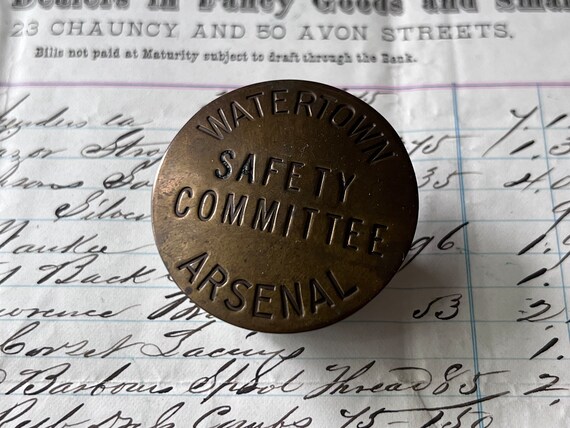Watertown Arsenal Safety Committee Badge Employee Badges - Etsy