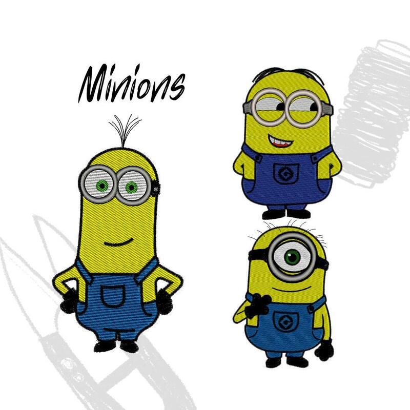 Minion Embroidery Design - Etsy