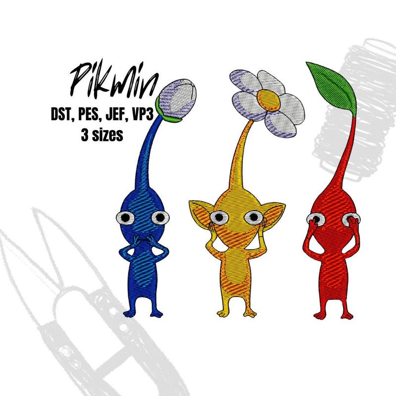 Pikmin Embroidery Patterns - Etsy