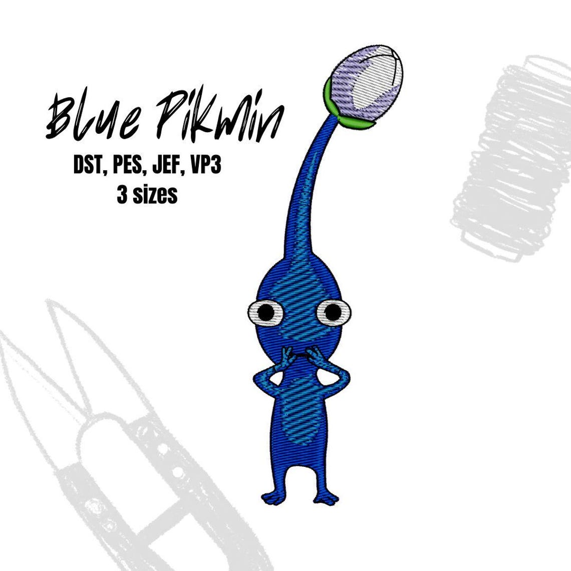 Pikmin Embroidery Machine Design - Etsy