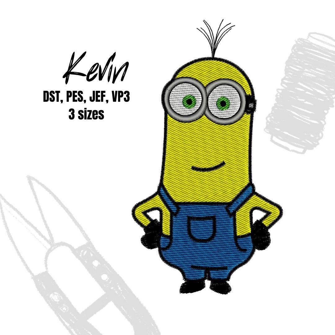 Minions Kevin, Bob, Stuart, Characters Embroidery Files. - Etsy